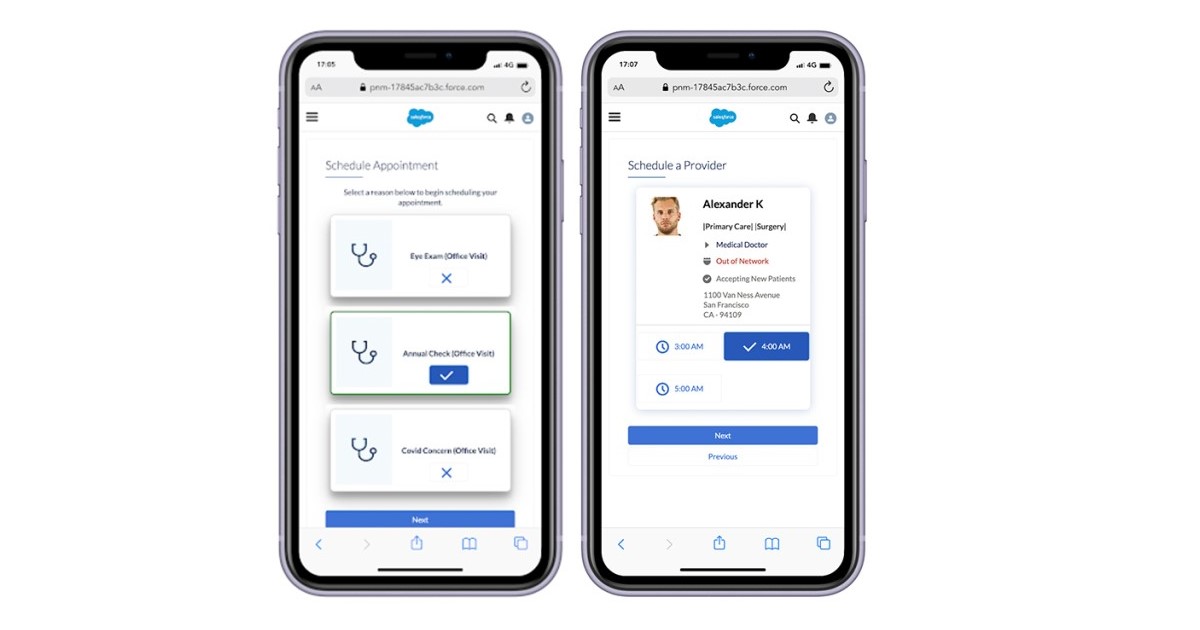 Salesforce rolls out self-scheduling capabilities in virtual care suite